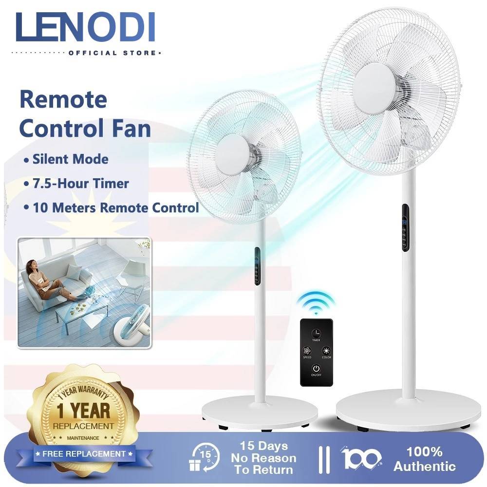🔥Ready Stock🔥16inch Stand Fan Remote Control Fan 8 Speed 7 Blades ...