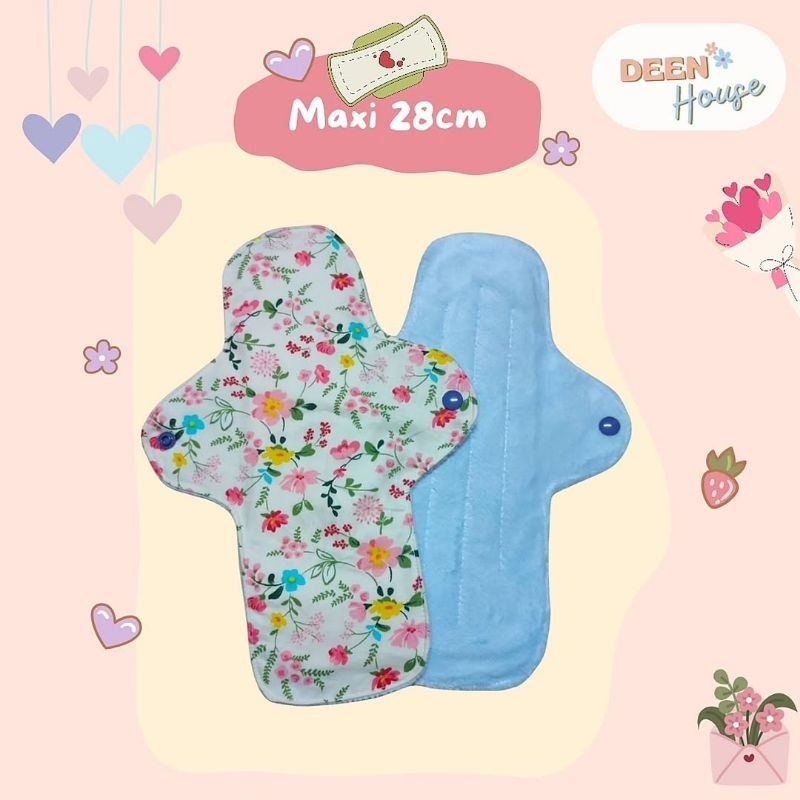 Cloth Pad 28cm Minky Fabric | Pad Kain, Waterproof, washable cloth pad ...