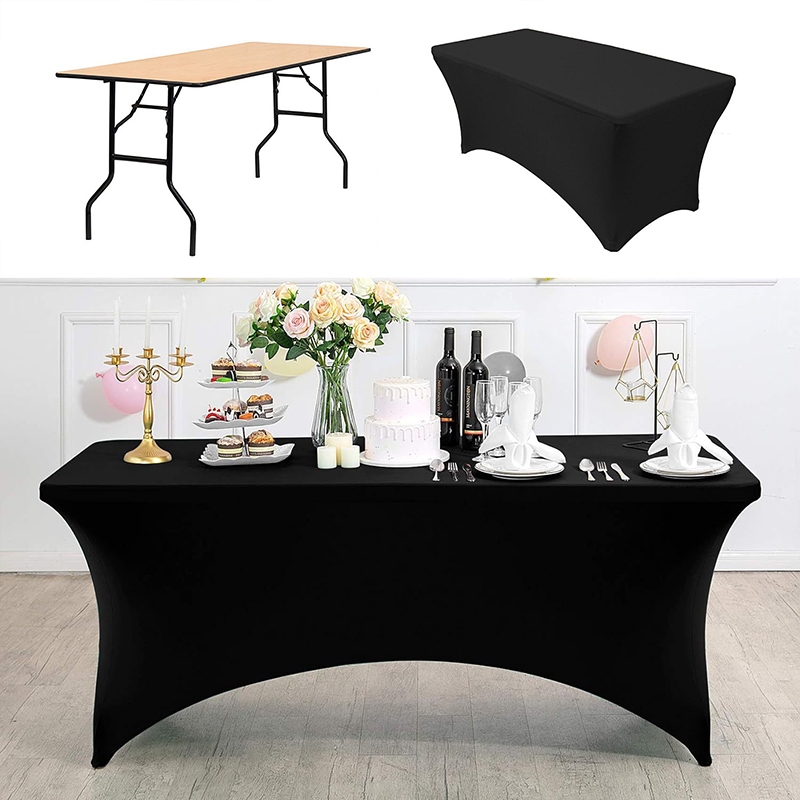 6FT Tablecloth Party Wedding Hotel Event Tablecloth Bar Cocktail Table ...