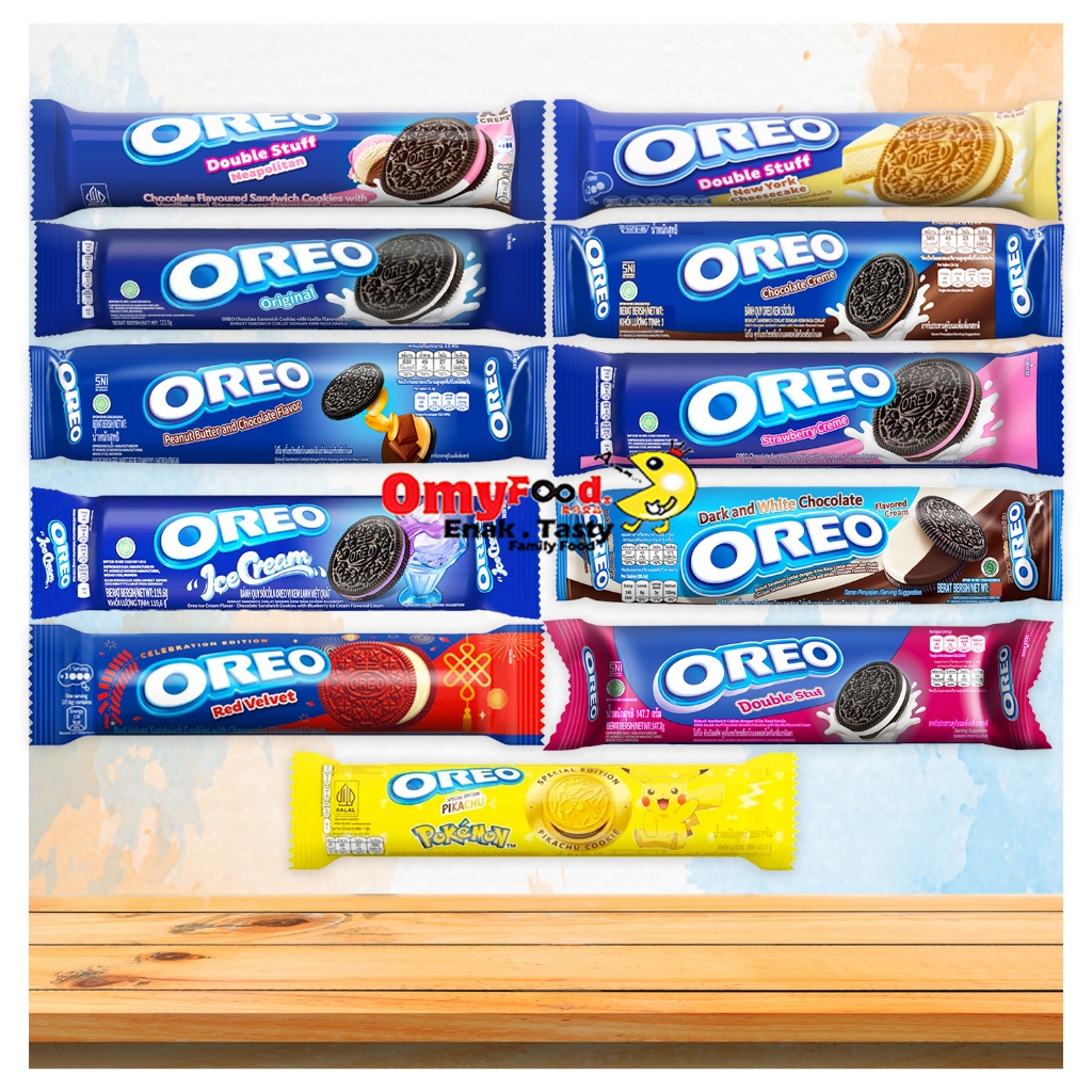 119.6g Oreo Cookies [Original/Chocolate/Peanut Butter & Chocolate ...