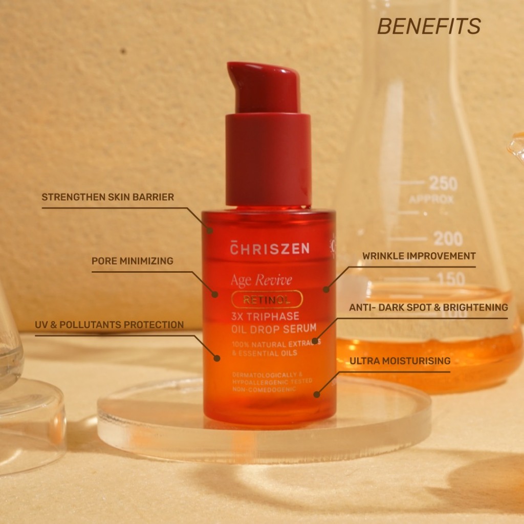 Chriszen Age Revive 3x Triphase Dark Spot Correcting Retinol Oil Serum ...