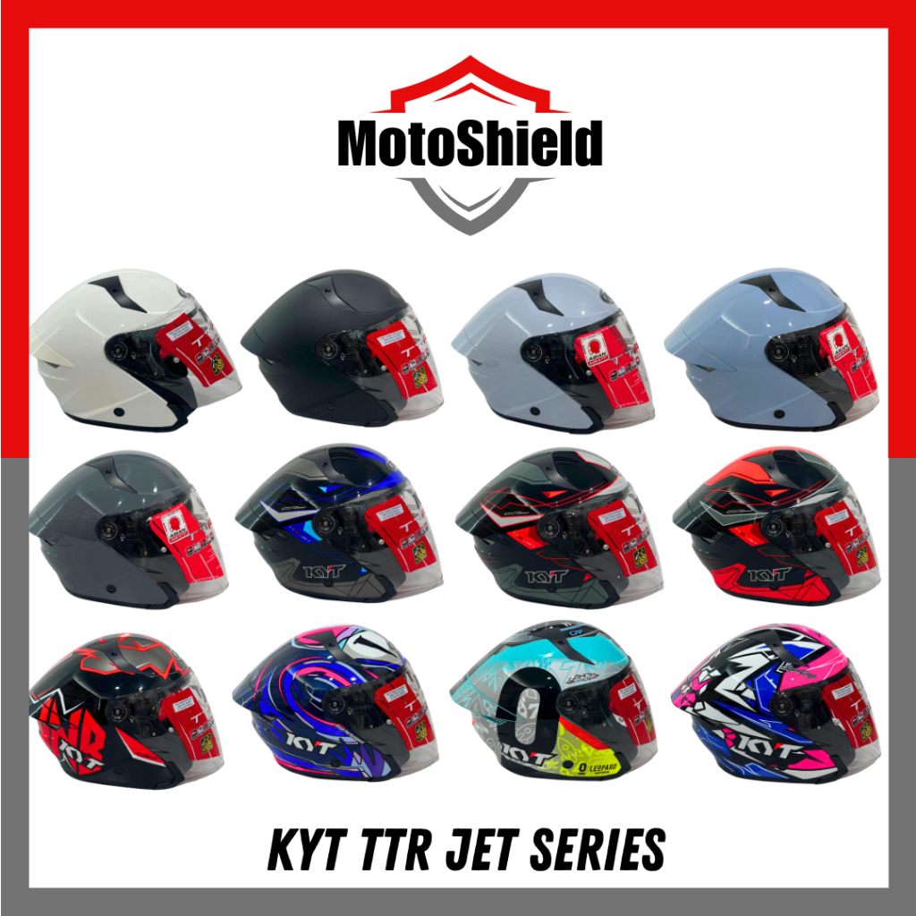 KYT TTR JET Series Open Face Helmet | Shopee Malaysia