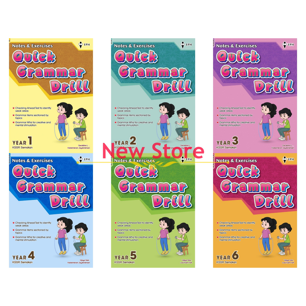 [NEWSTORE]2025🌺EPH NOTES & EXERCISES - QUICK GRAMMAR DRILL Year 1-6 ...