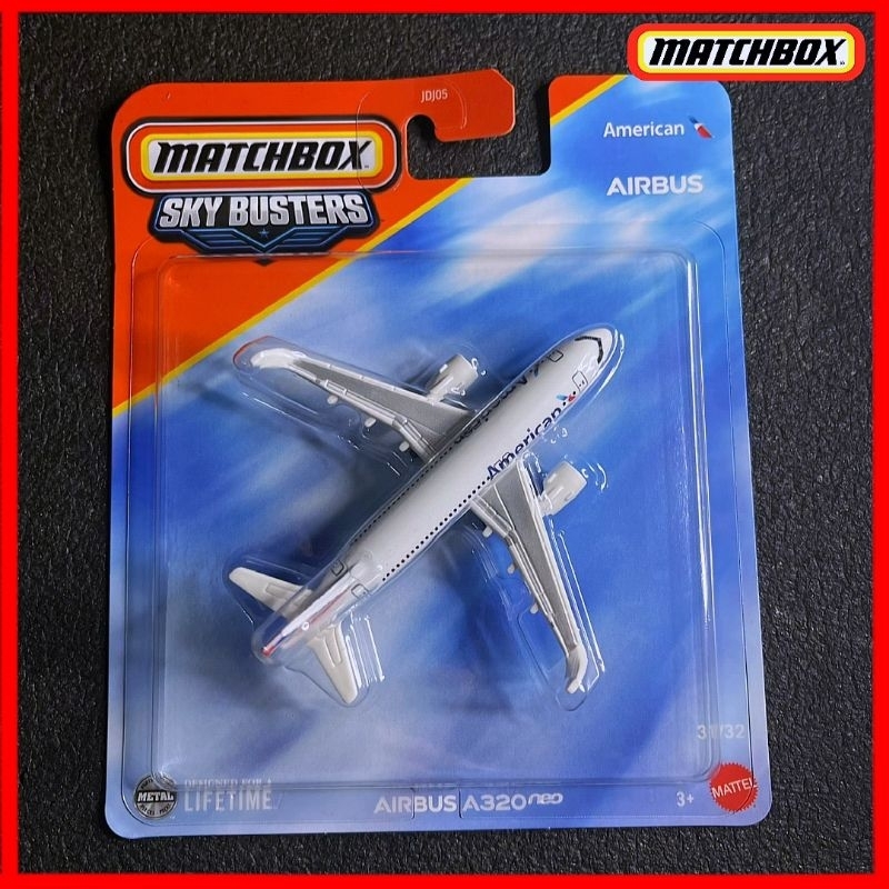 Matchbox Airbus A320Neo Airplane Diecast Matchboc Skybusters Air Bus ...