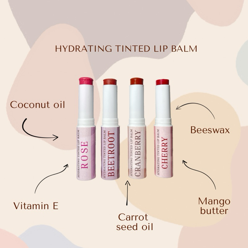 Natural Hydrating Tinted Lip balm | Shopee Malaysia