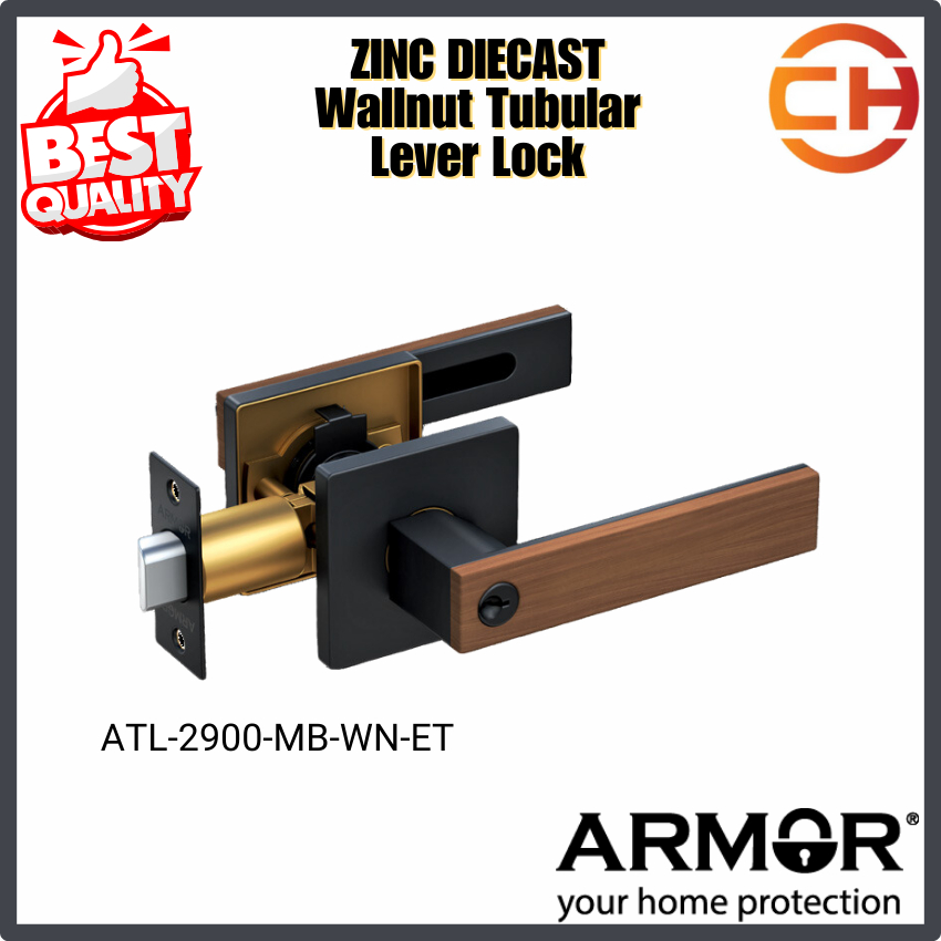 ARMOR Zinc Diecast Tubular Lever Lock (ATL-2900-MB-WN-ET) | Shopee Malaysia