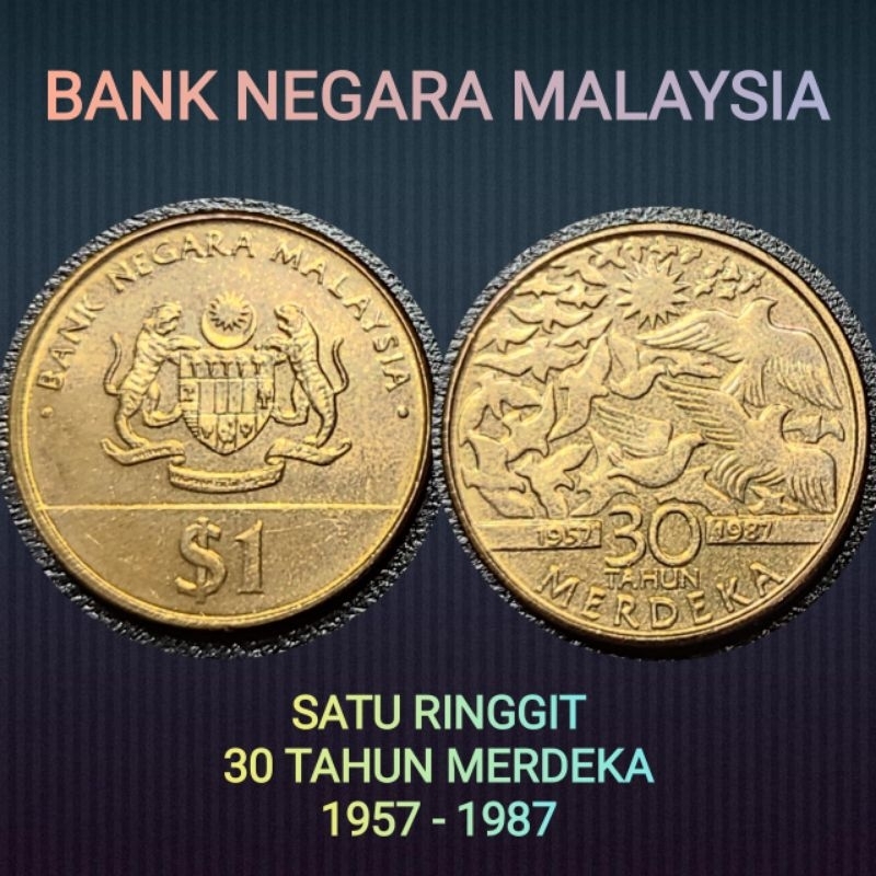 JL Antiques Malaysia Banknote Commemorative Coin RM1 Sempena 30 Tahun ...
