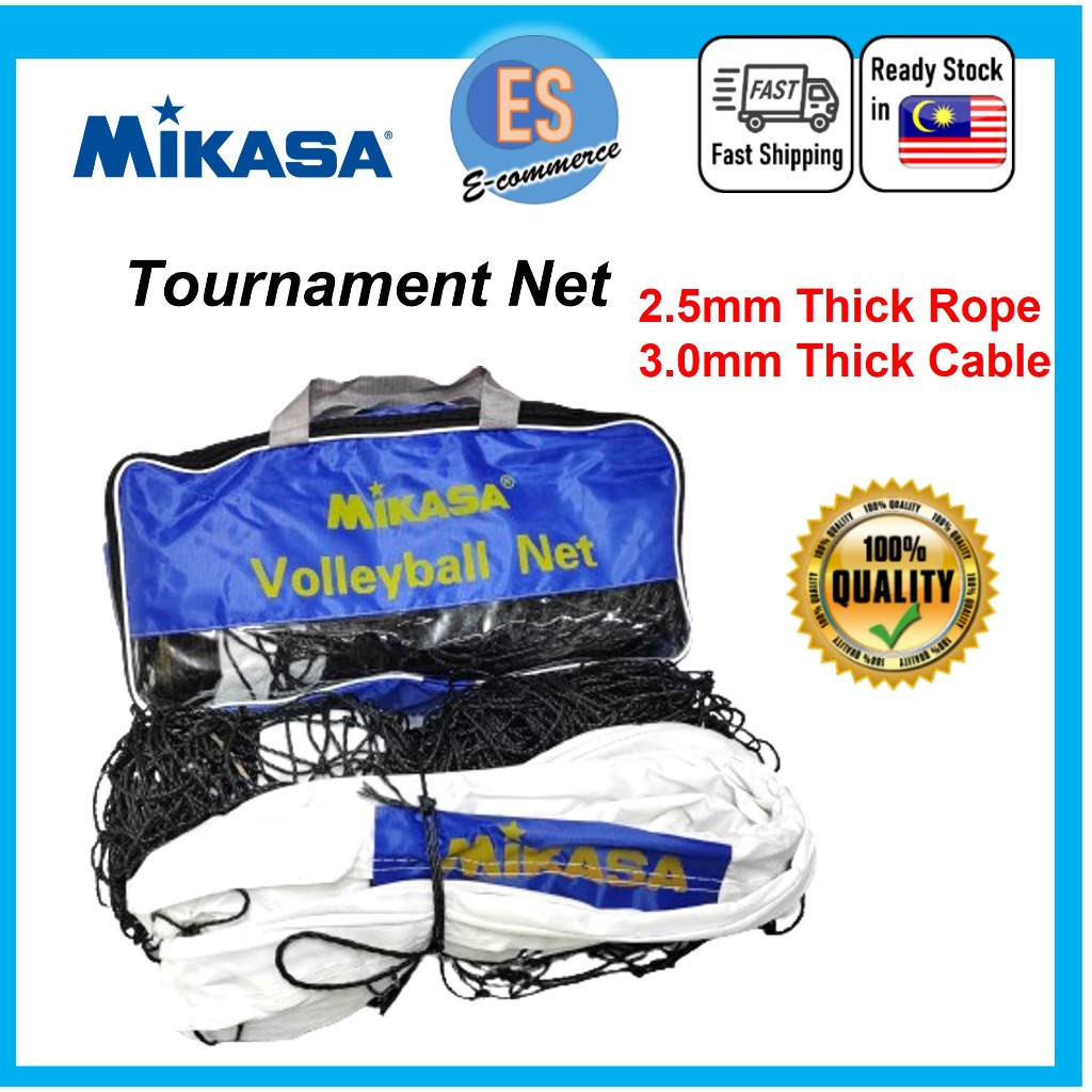 MIKASA Tournament volleyball net with cable + Bag | Shopee Malaysia