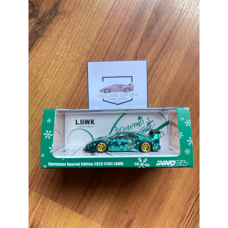 (CHASE) INNO64 FERRARI F40 LBWK CHRISTMAS EDITION 2023 | Shopee Malaysia