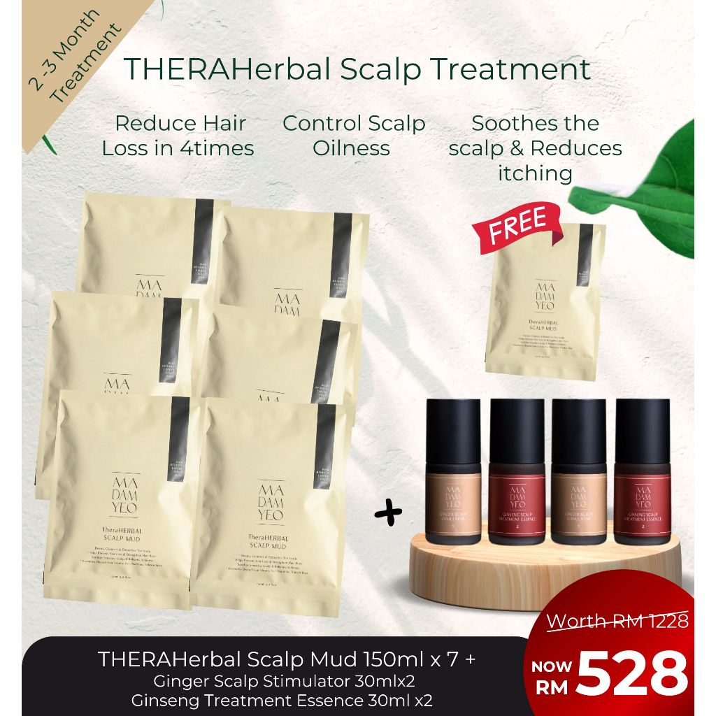 Madam Yeo THERAHerbal Scalp Mud Combo C【Deep Cleansing Therapy - Anti ...
