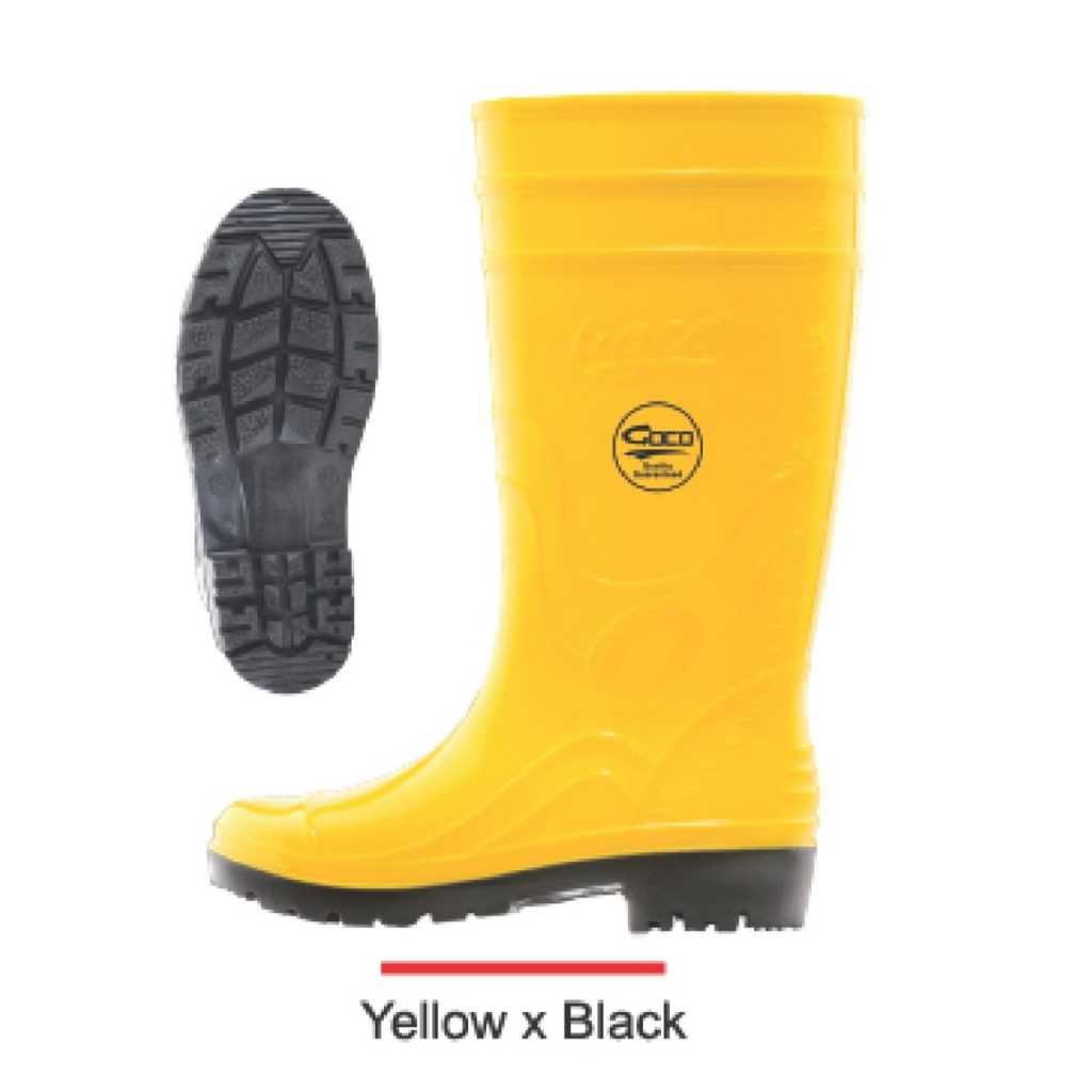 Goco 989 Yellow original #kasut getah kuning kaselamatan#Rain Boot ...