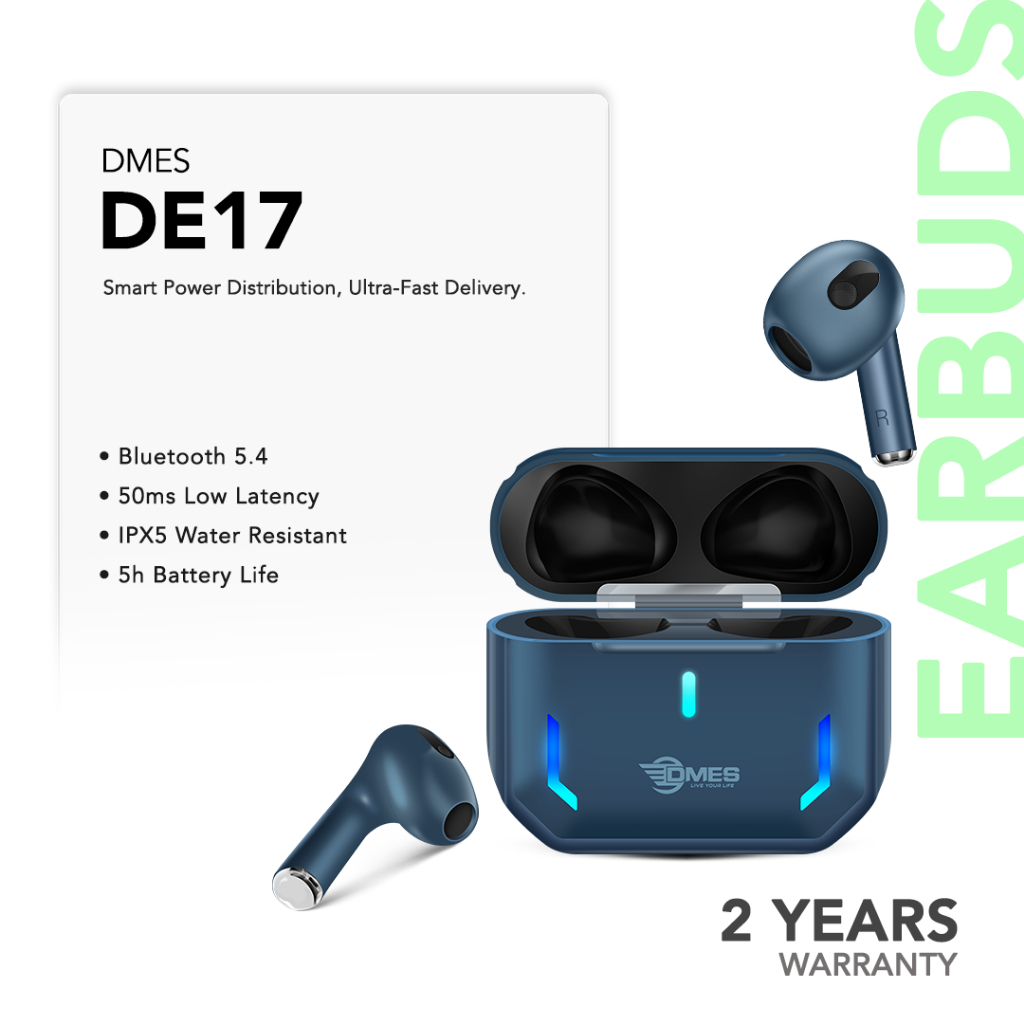 Dmes DE17 Wireless Earbuds Bluetooth 5.4 13mm Driver IPX5 Waterproof ...