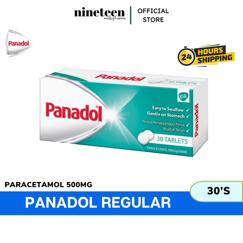 PANADOL Regular Paracetamol 500mg Tablets 30's/Box | Shopee Malaysia