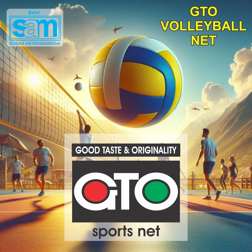 GTO Volleyball Net GT DX 10 / DX PRO / DELUXE / TRAINING | Shopee Malaysia