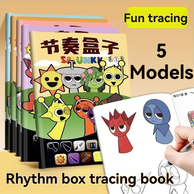 Incredibox Sprunki Painting Scratch Drawing Book Paint DIY Drawing Toys ...