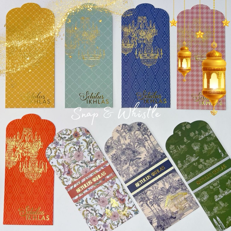 [NEW] 2025 Premium Sampul Raya 5pcs/pack Gold Exclusive Setulus Ikhlas ...
