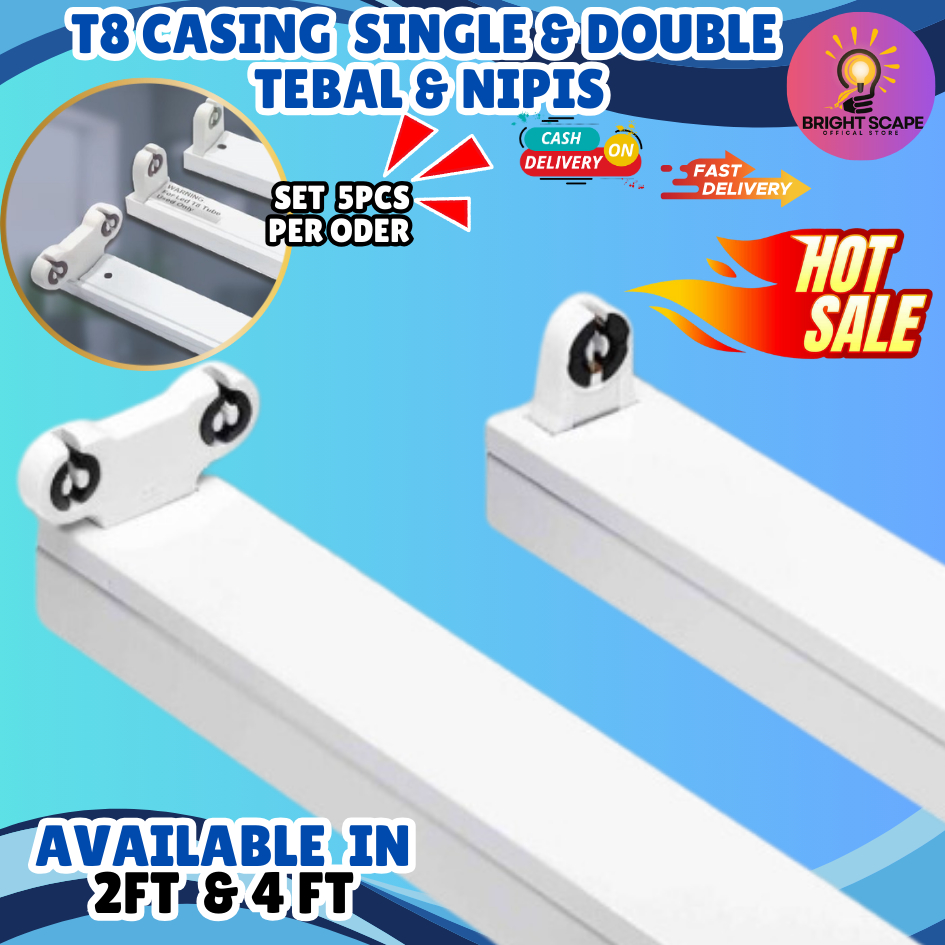 🔥PROMO🔥Thin//Thick T8 Casing [4ft & 2ft] [Single/Double] [Slim/Tall ...