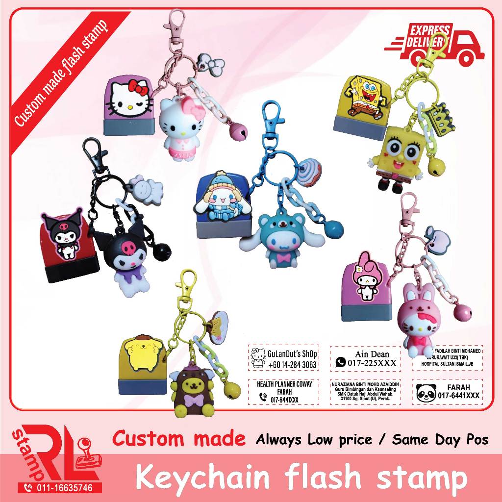 1027-KT READY STOACK cop guru / cop nama stamp / stamp cop /cop ...