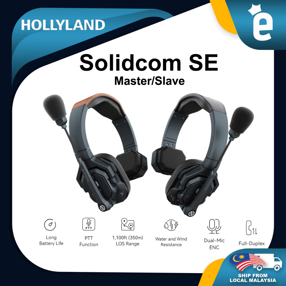 Hollyland Solidcom SE Master Slave Wireless Headset Intercom System ...