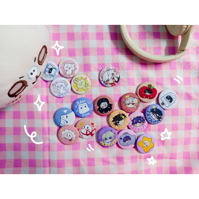 ASSORTED BUTTON BADGES//ANIME//Love and deepspace//Chiikawa//Utaite ...