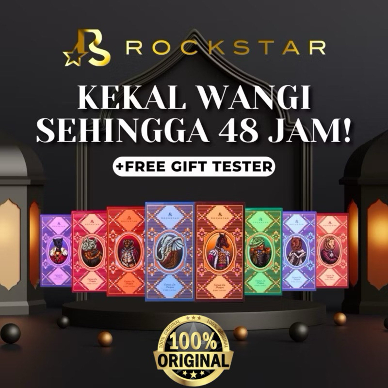 ORIGINAL HQ ROCKSTAR PERFUME MINYAK WANGI FRAGRANCES TAHAN 48 JAM EDP ...