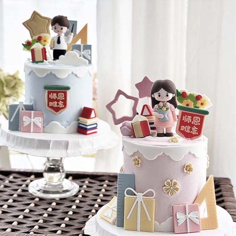 [READY STOCK] School Teachers Students Stationery Cake Topper ...