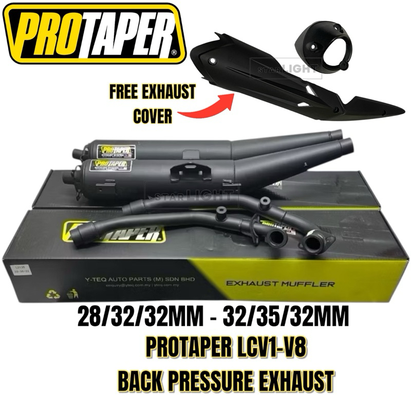 YAMAHA PROTAPER LC135 LC4S 5S STANDARD OPEN RACING EXHAUST PIPE EKZOS ...