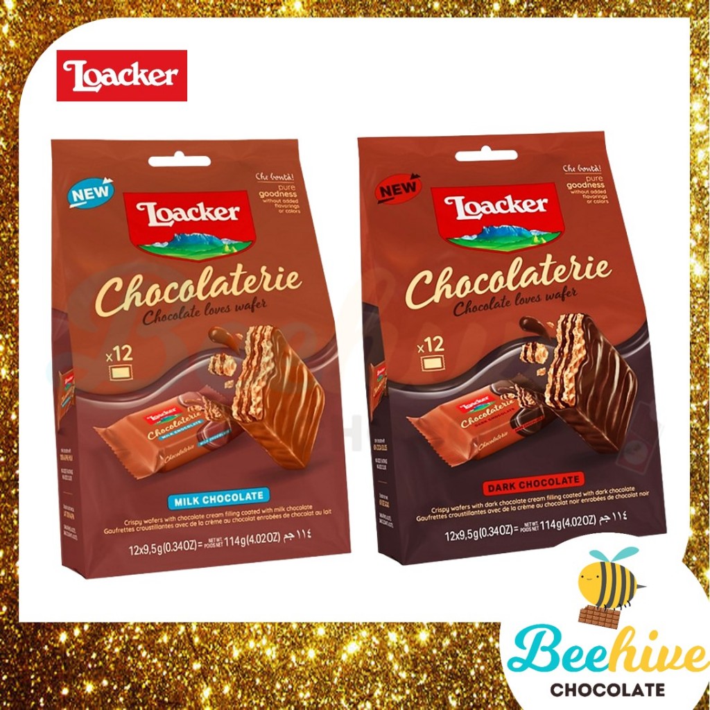 Loacker Chocolaterie Milk Dark Chocolate Wafer 114g / Loacker ...