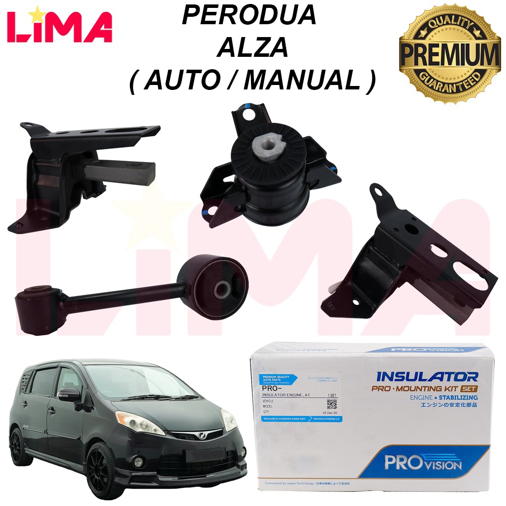 PERODUA ALZA ENGINE MOUNTING INSULATOR SET AUTO / MANUAL *PREMIUM ...