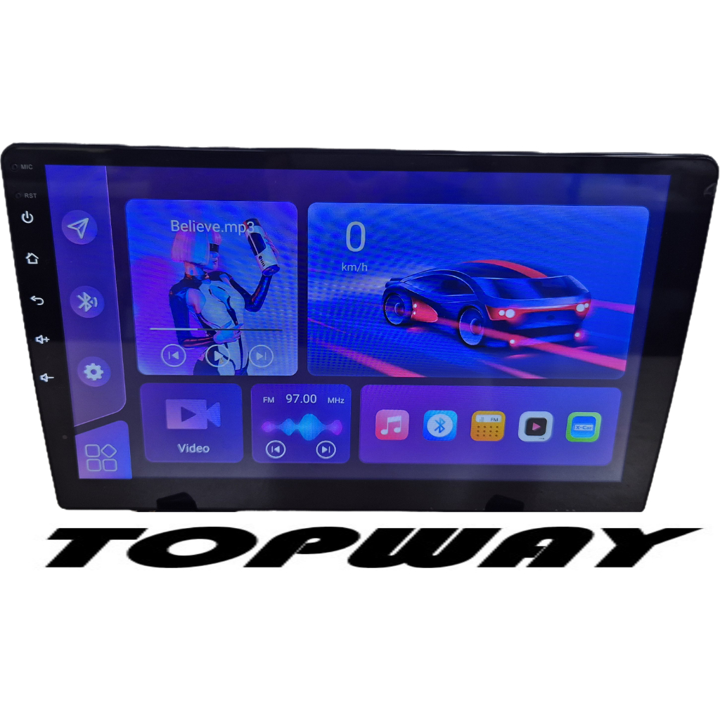 TOPWAY Wireless Apple CarPlay Android Auto 2GB RAM 32GB ROM Android Car ...