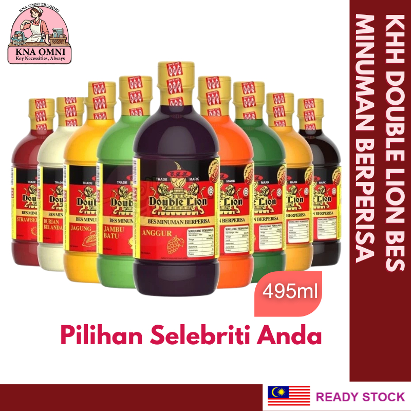 KHH Double Lion Bes Minuman Berperisa Concentrate 495ml | Shopee Malaysia
