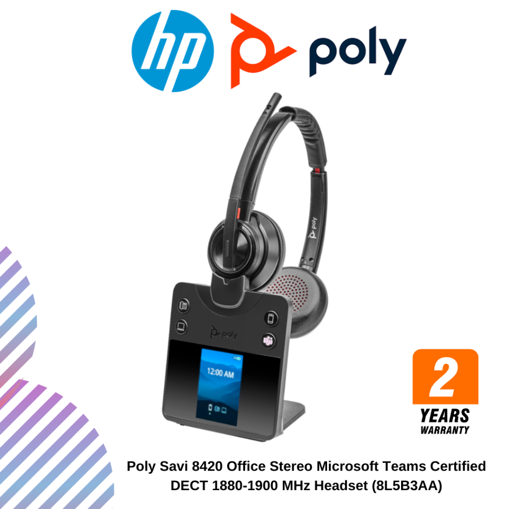 Poly Savi 8445 Office Microsoft Teams Certified DECT 1880-1900 MHz ...