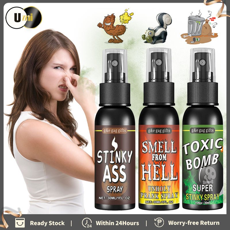 30ml Prank Joke Spray Can Stink Bomb Smelly Stinky Gas Fun Tricky Prank ...