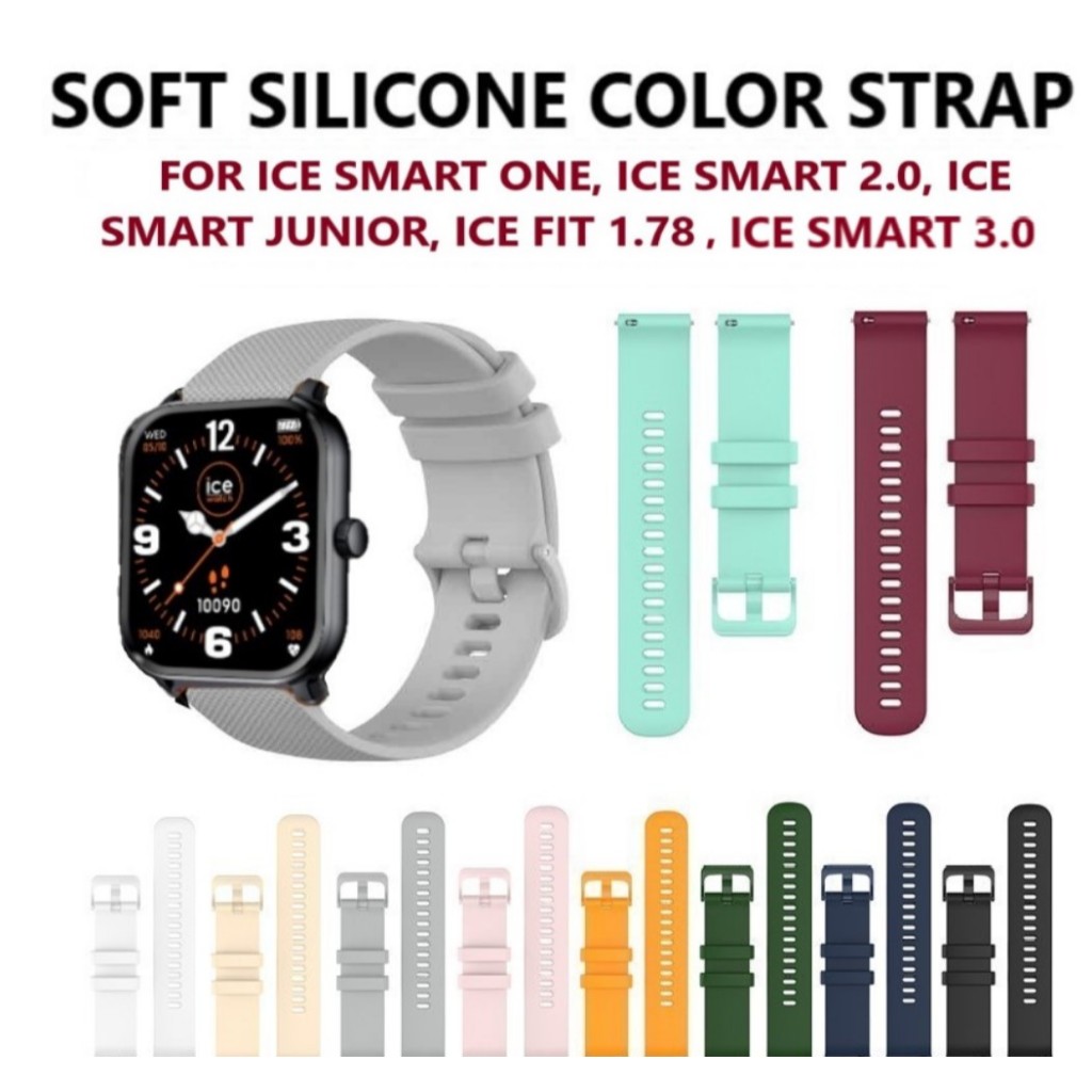 [Ready Stock] Soft Silicone Strap Band for Smart Watch Ice-Watch ICE ...