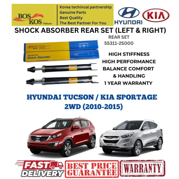 HYUNDAI TUCSON LM /KIA SPORTAGE 2WD (2010-2015) ABSORBER REAR SET 2PCS ...