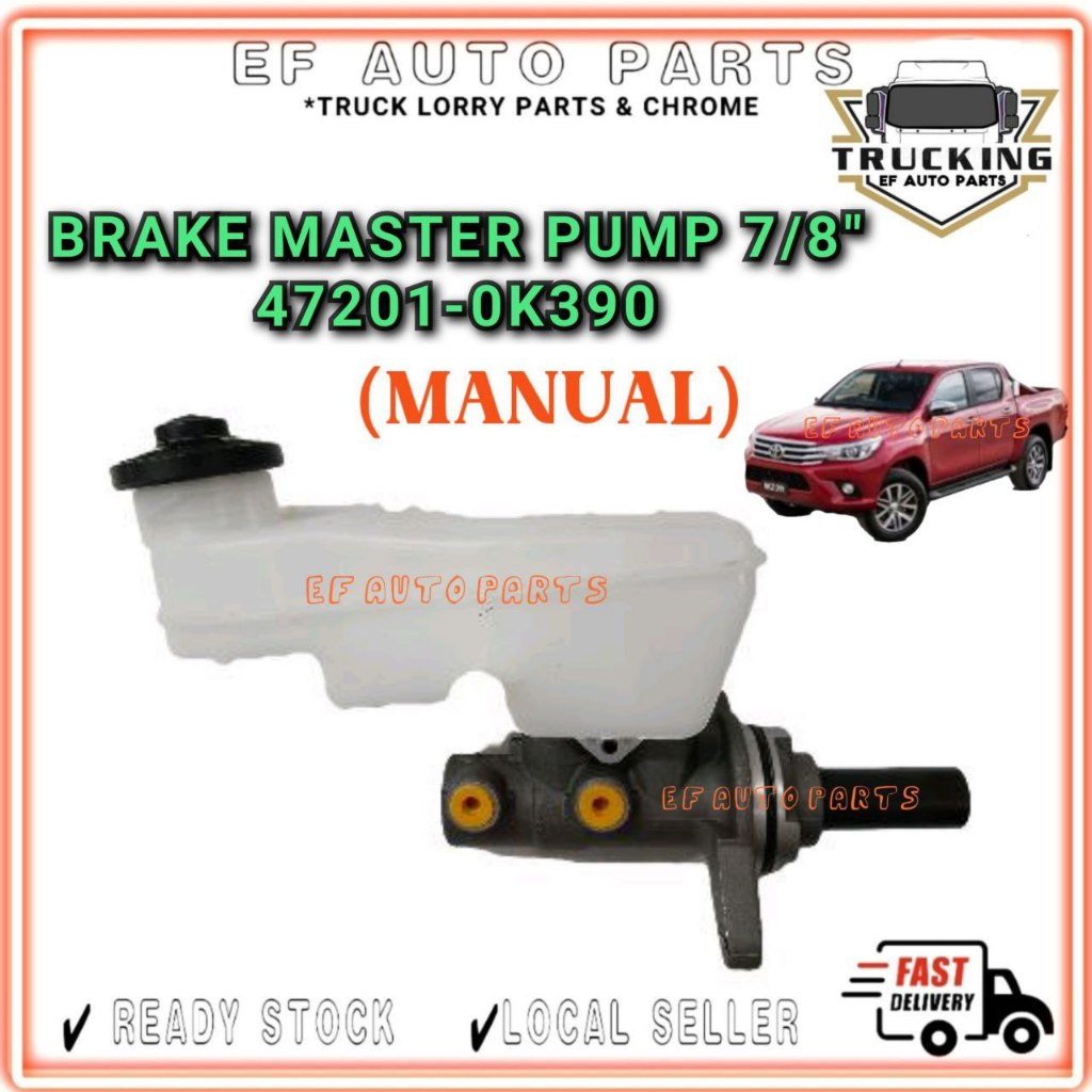 TOYOTA HILUX REVO GUN125 7/8'' MANUAL BRAKE MASTER PUMP HYDRAULIC ...