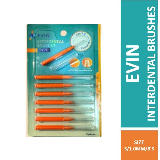 EVIN I TYPE INTERDENTAL BRUSHES SIZE S 1.0MM/ 8'S | Shopee Malaysia