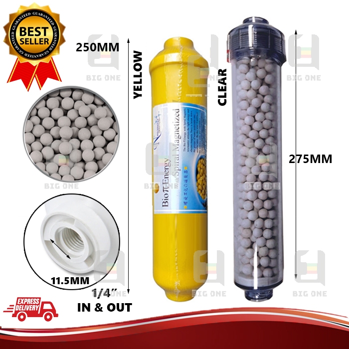 10" INLINE MINERAL WATER FILTER BIO CERAMIC ENERGY BIO MAGNETIZED WITH ...