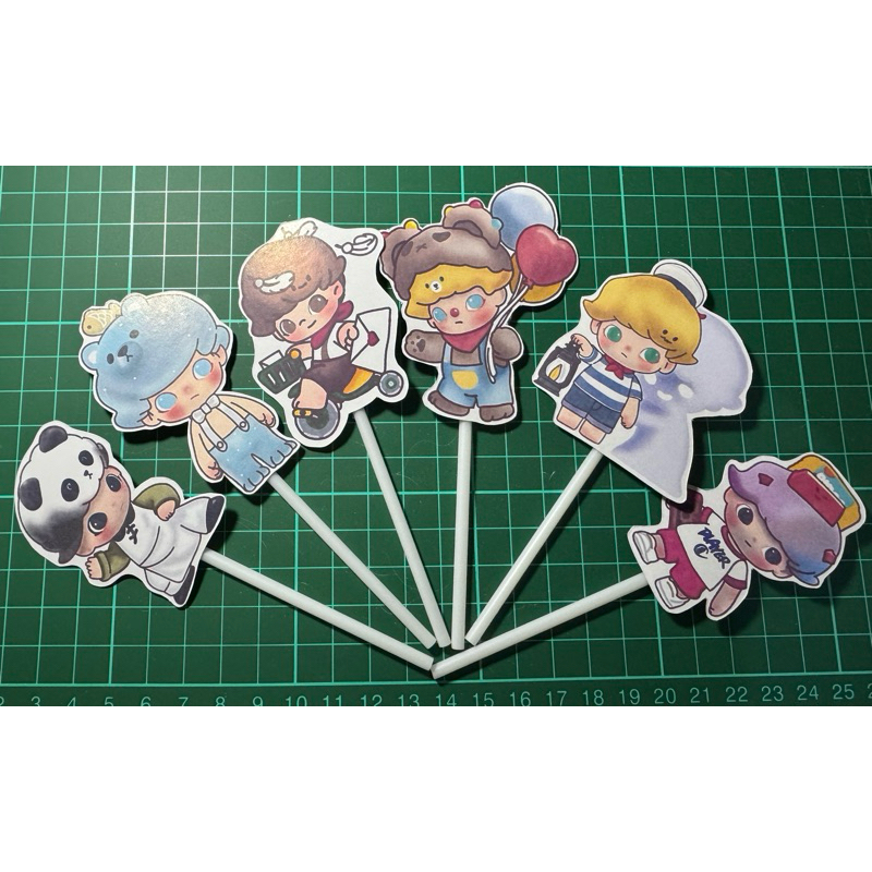 Dimoo cupcake or cake topper (6pcs per set) | Shopee Malaysia