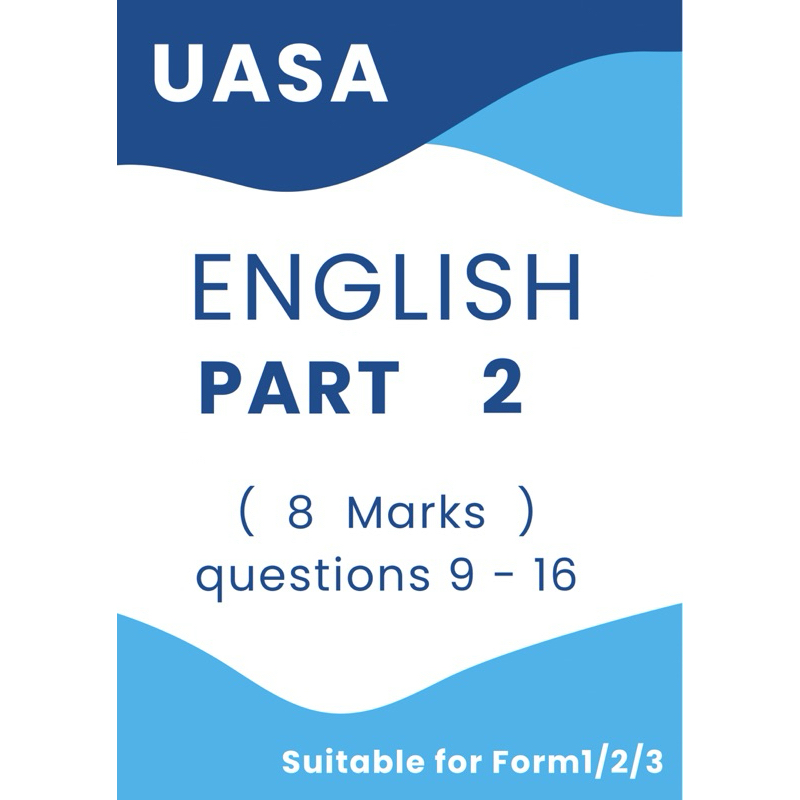 F2 UASA secondary English part 2(8 marks) | Shopee Malaysia