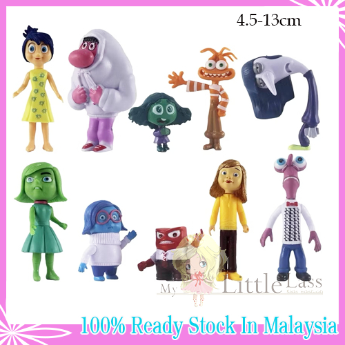 Inside Out 2 Action Figure Joy Sadness Anger Disgust Fear Doll Anime ...