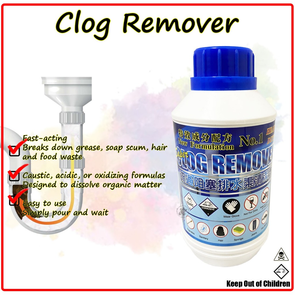 Sinki Drain Penghapus Sumbat Paip Tandas Ubat Tersumbat Clog remover ...