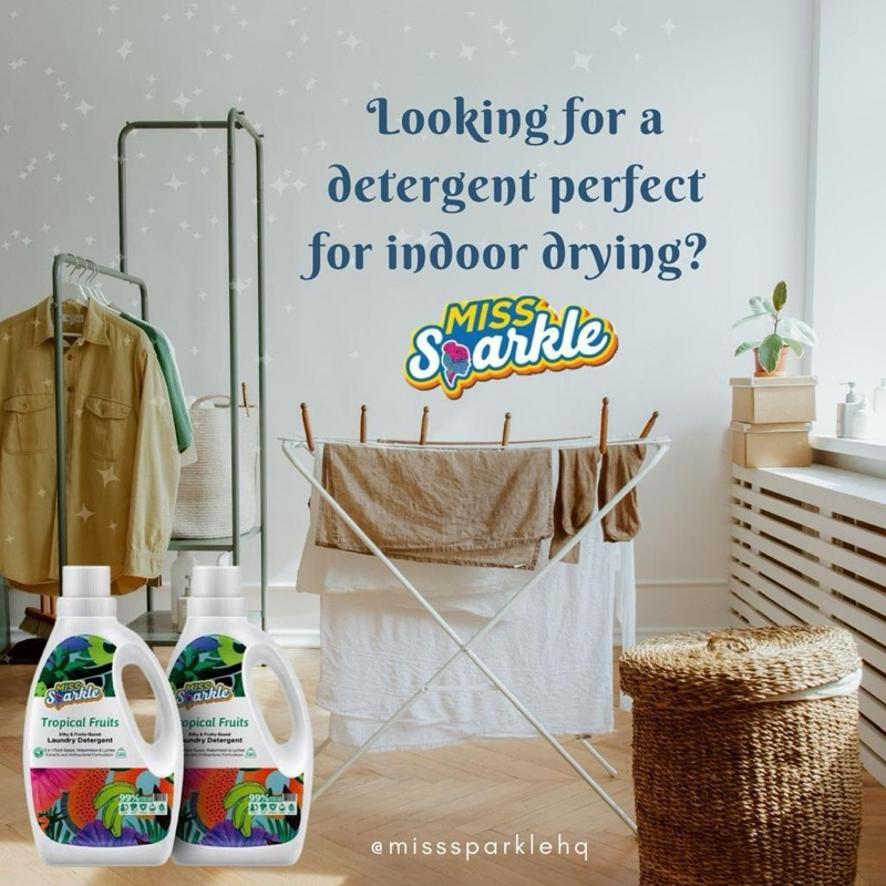 Miss Sparkle: Wild Floral & Tropical Fruits Detergent + Softener (Sabun ...