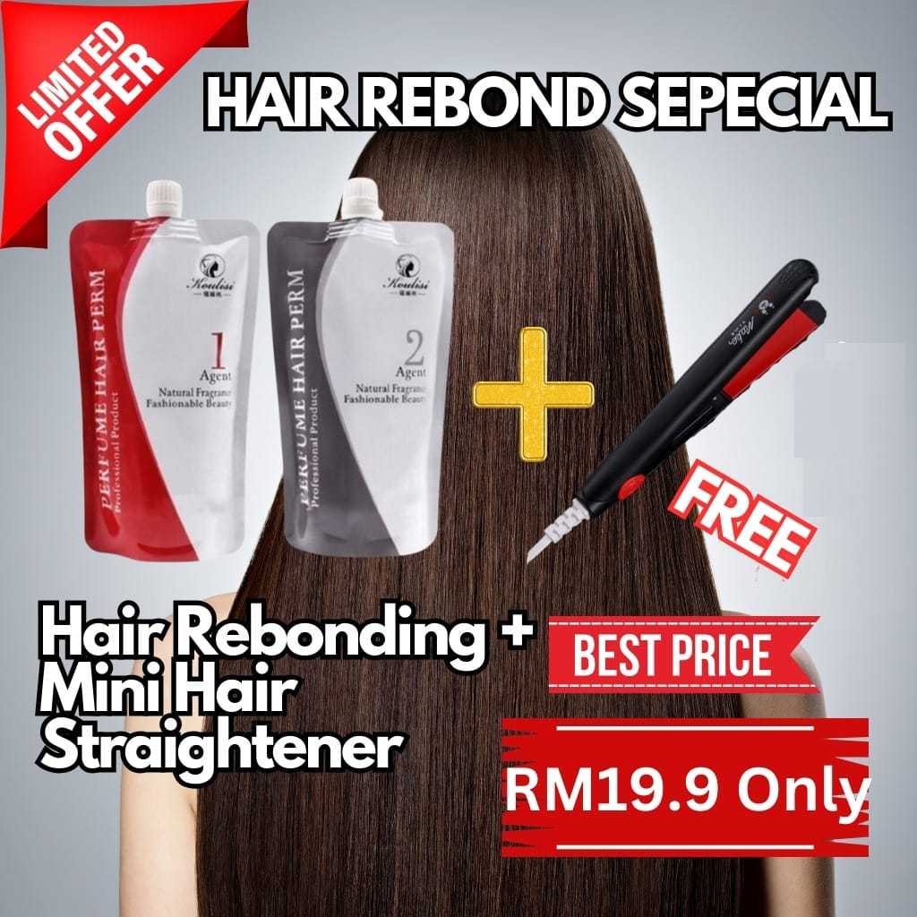 (free iron) Saloon Professional Crystallizing Straight Hair rebonding ...
