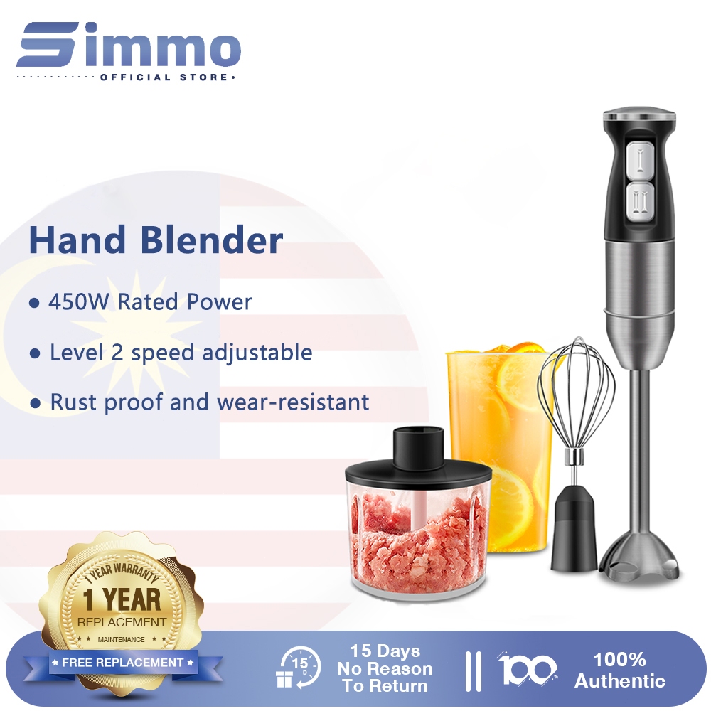 Simmo Hand Blender Chopper Mixer Juicer Blender Powerful Immersion ...