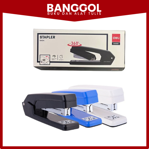 DELI 360° ROTATING STAPLER E0434 | Shopee Malaysia