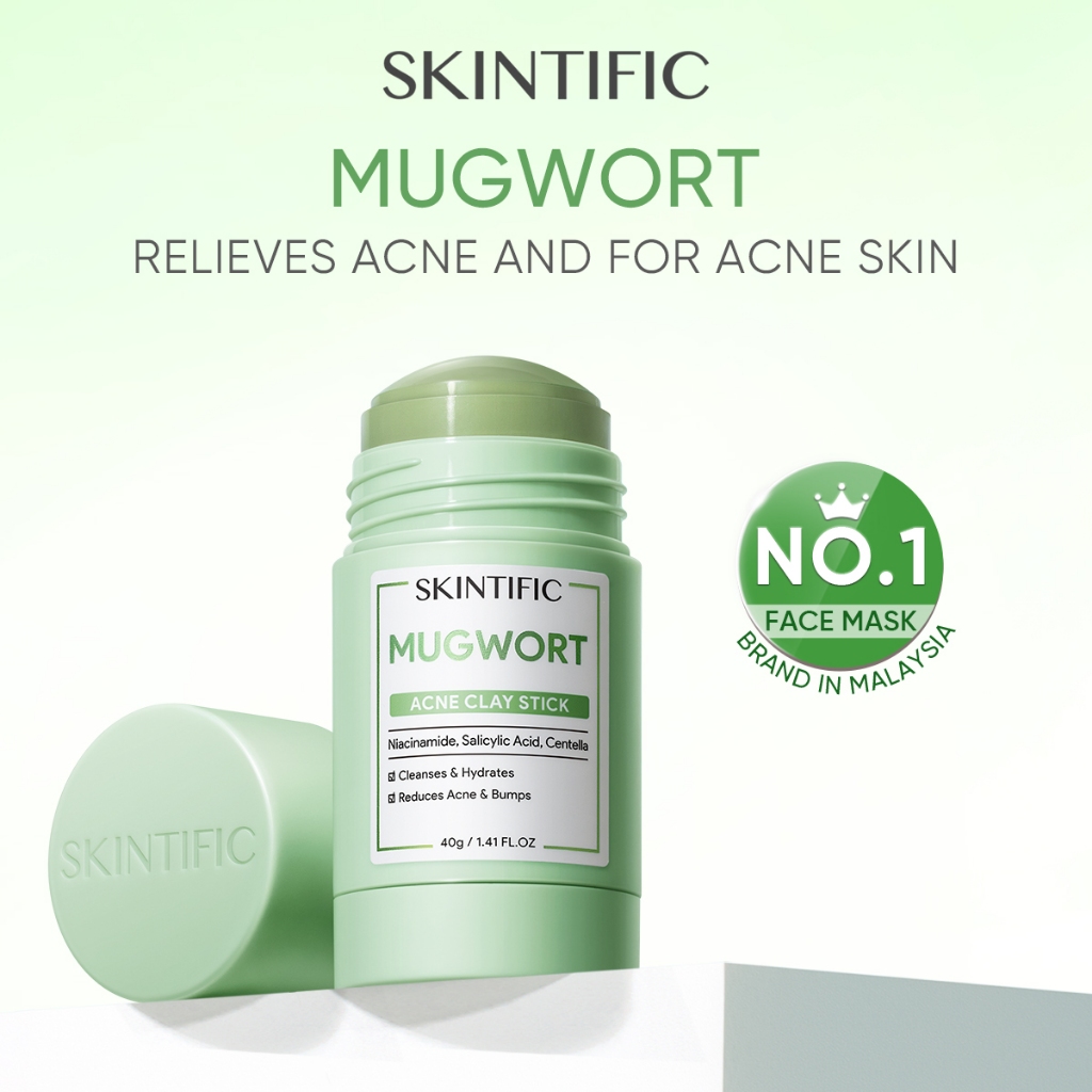 SKINTIFIC Mugwort Cleansing Clay Mask Stick (40g) | Shopee Malaysia