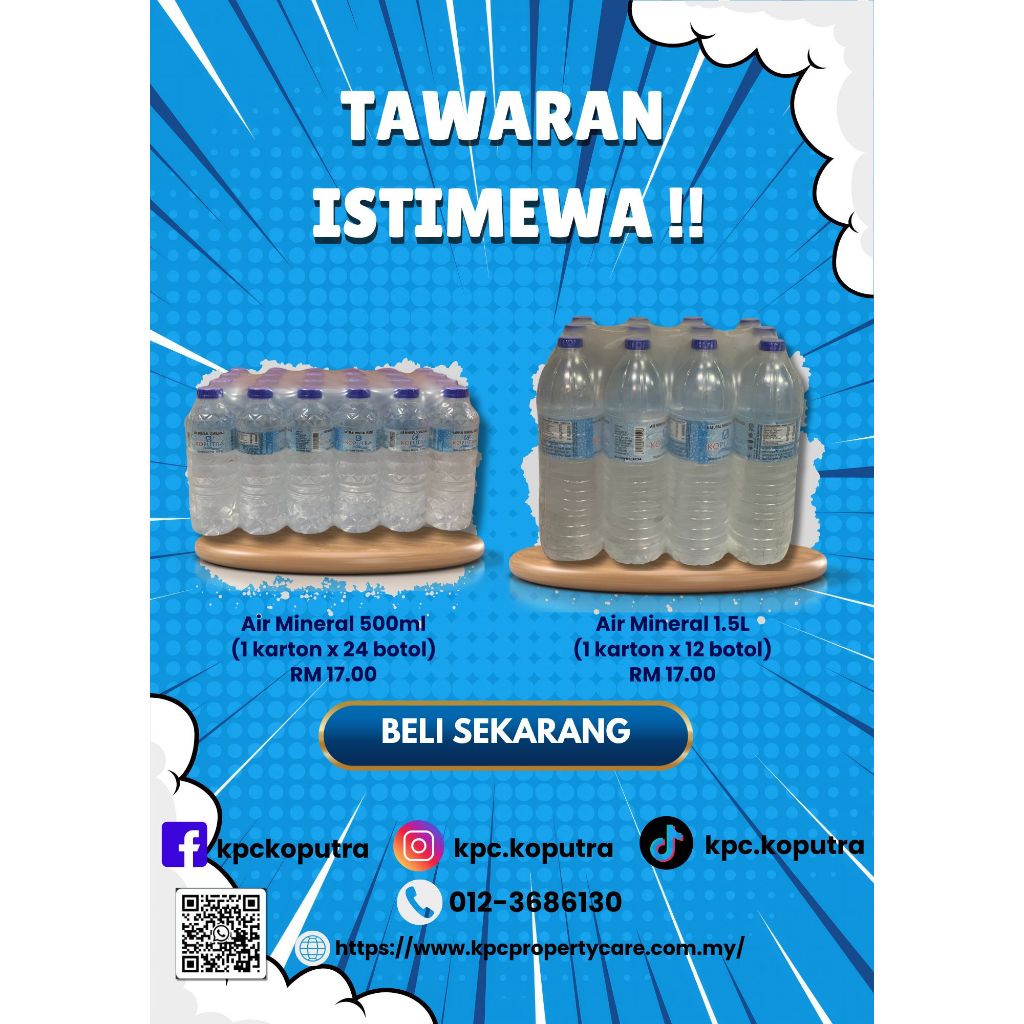 AIR MINERAL KOPUTRA 500 ML & 1.5L | Shopee Malaysia