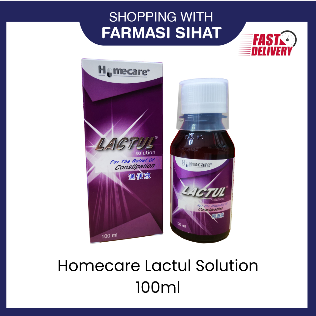 HOMECARE Lactul Solution (100ml) Relieves Constipation Ubat Sembelit ...