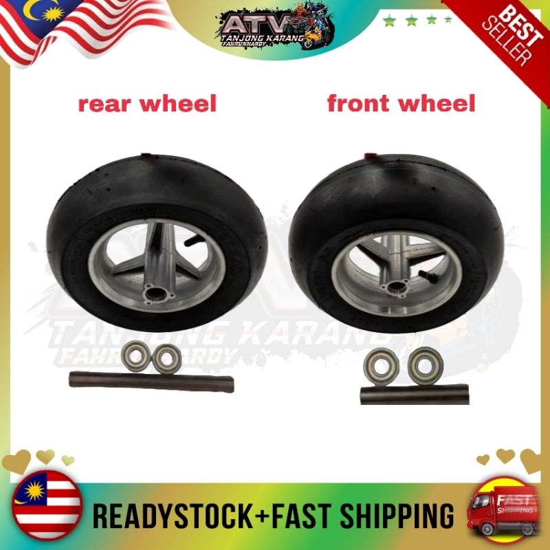 -0000- Liwang tubeless slick tire wheel 6.5inch with bearing and bush ...